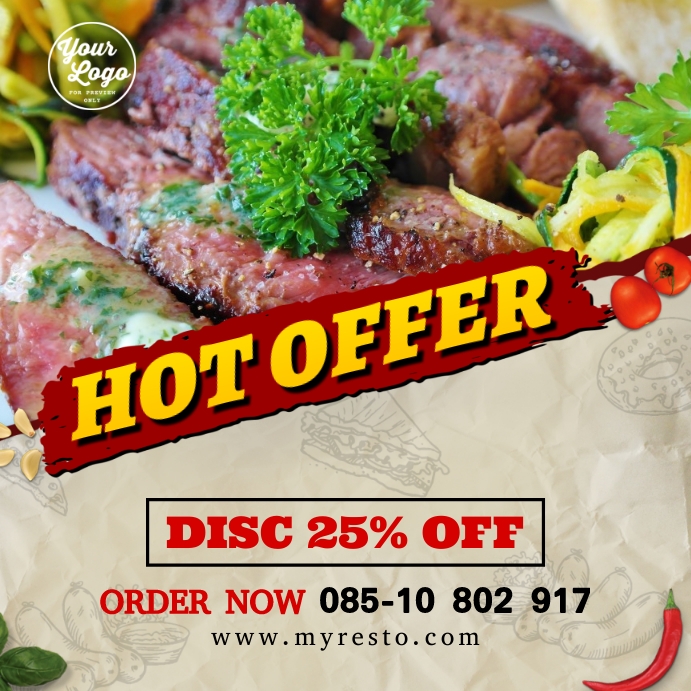 Special Food Restaurant Promo Template | PosterMyWall