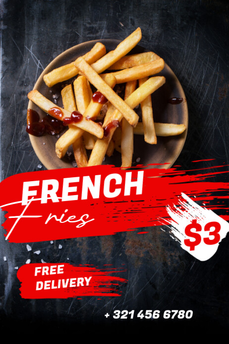 Special french fries Template | PosterMyWall