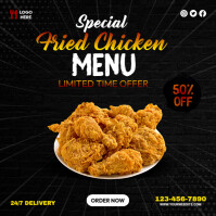fried chicken template | PosterMyWall