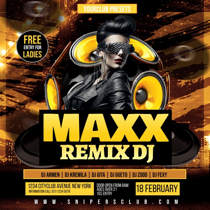 Special Guest Dj Template | PosterMyWall