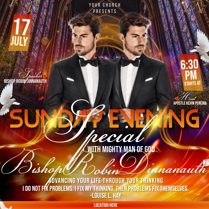Copy of Special Guest Speaker Church Sunday Service | PosterMyWall