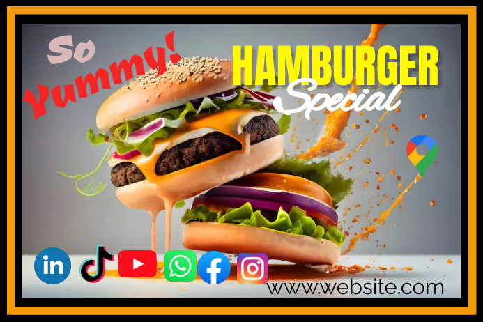 Modèle Special HAMBURGER Delight Poster | PosterMyWall