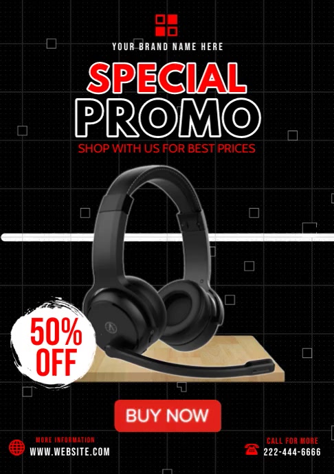 Special Headphone Collection Template | PosterMyWall