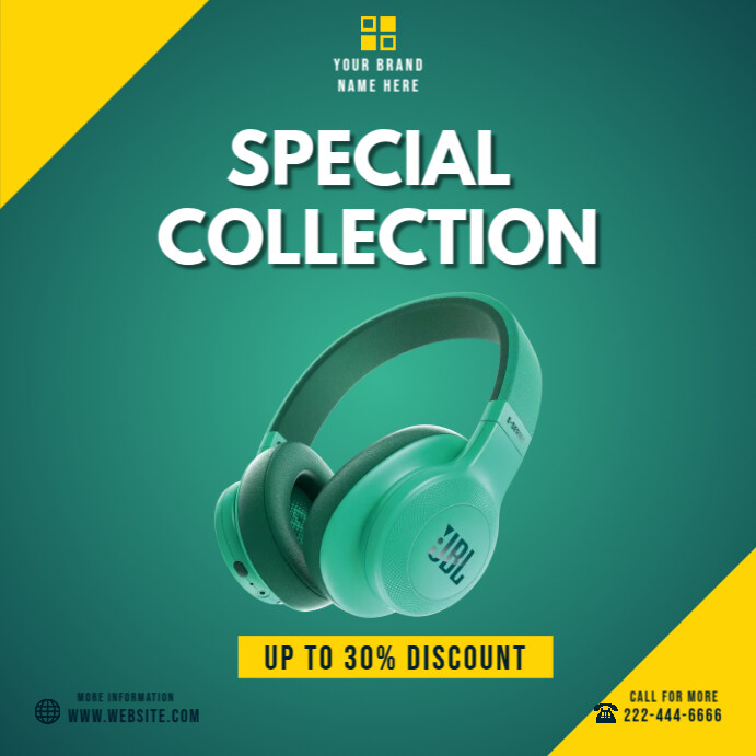 Special Headphone Collection Template | PosterMyWall