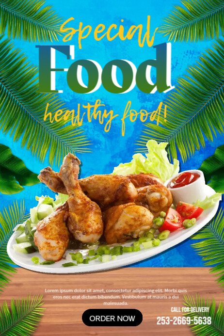 Special Healthy Food Menu Template | PosterMyWall