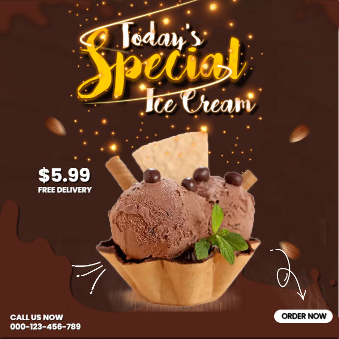 Special Ice Cream Ads Template | PosterMyWall