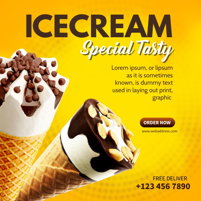 Plantilla de Special Ice Cream Ads | PosterMyWall