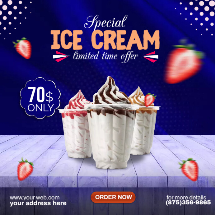 Special Ice Cream Offer Template | PosterMyWall