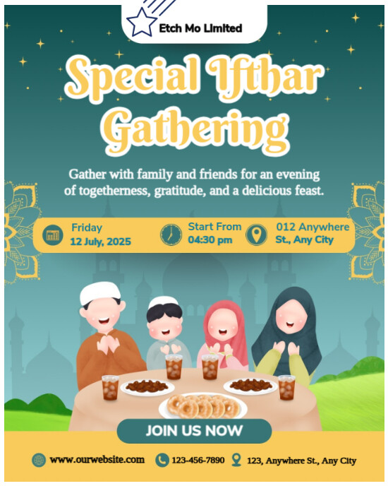 Plantilla de Special Ifthar gathering | PosterMyWall