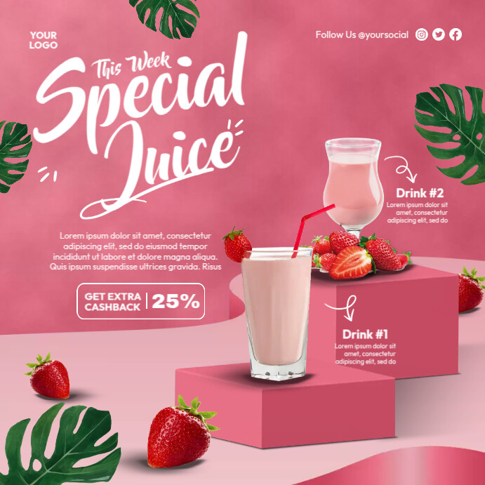 Special Juice Menu Template | PosterMyWall