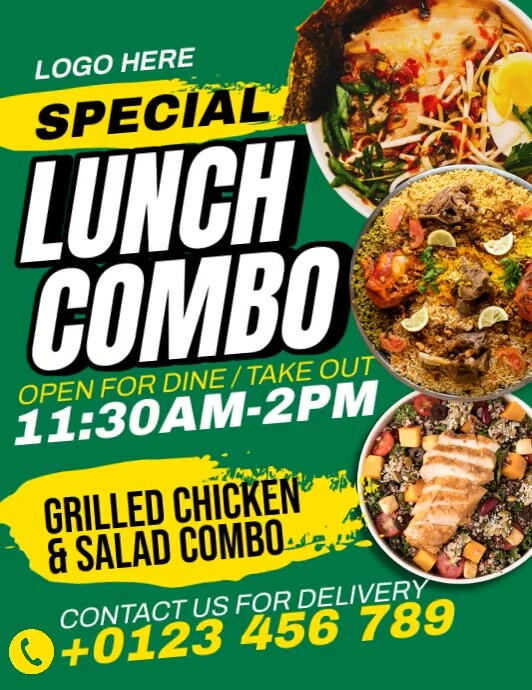 Special Lunch Combo Template | PosterMyWall