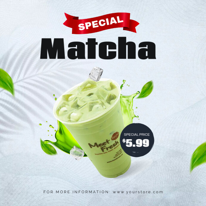 Plantilla de Special Matcha promotion social media poste t | PosterMyWall