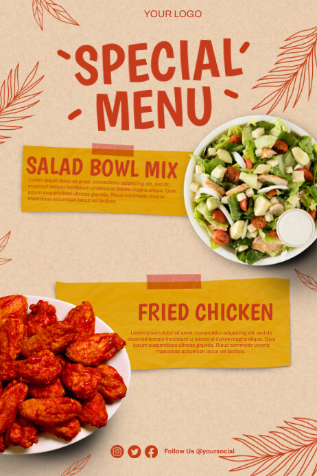 Special Menu Ads Template | PosterMyWall
