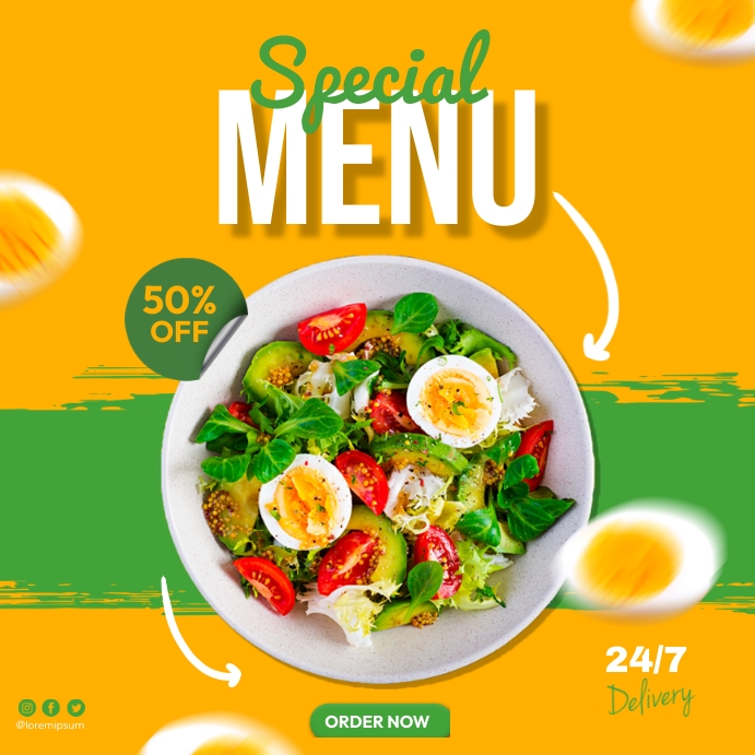Special Menu Ads Template | PosterMyWall