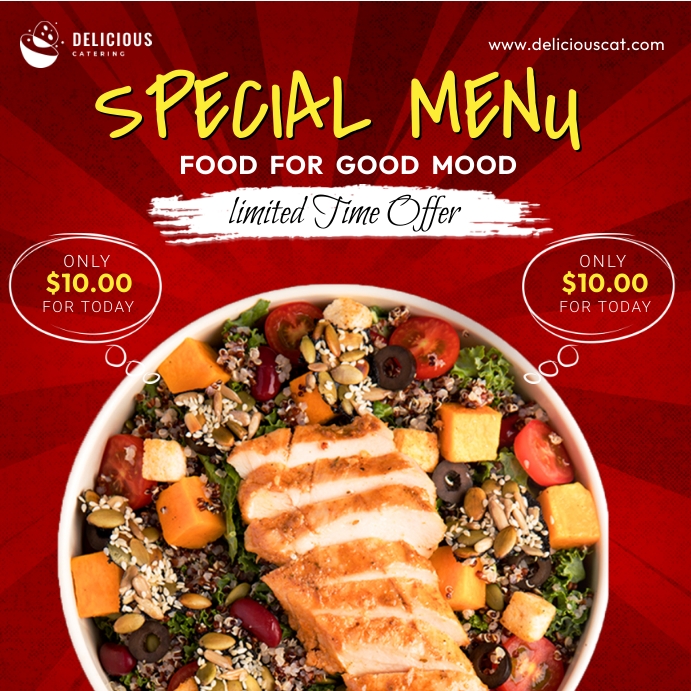 Special Menu Ads Template | PosterMyWall