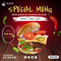 Special Menu Ads Template | PosterMyWall