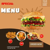 Special menu Burger discount template | PosterMyWall