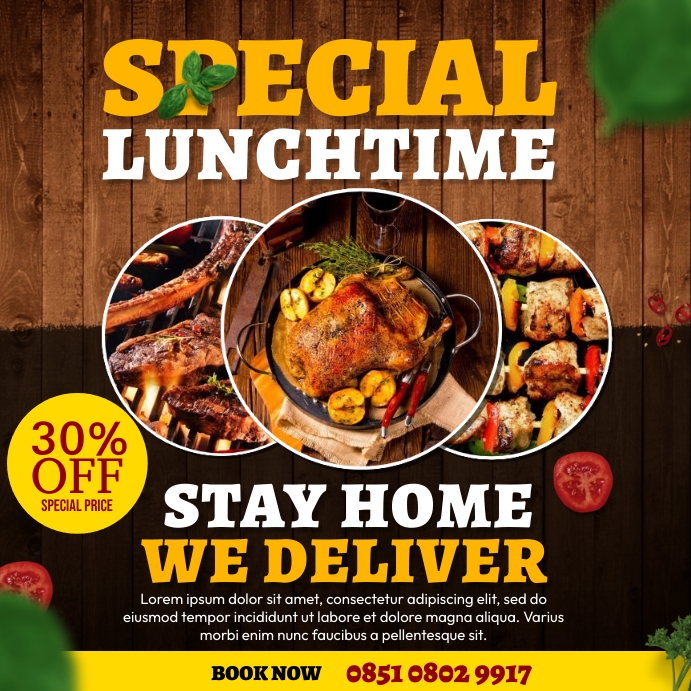 Special Menu Deals Template | PosterMyWall