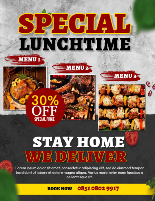 Plantilla de Special Menu Deals | PosterMyWall