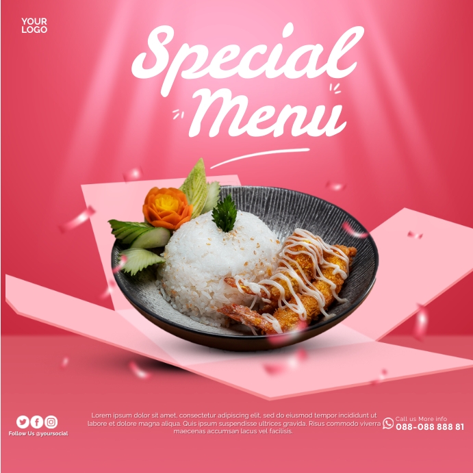 Special Menu Deals Template | PosterMyWall