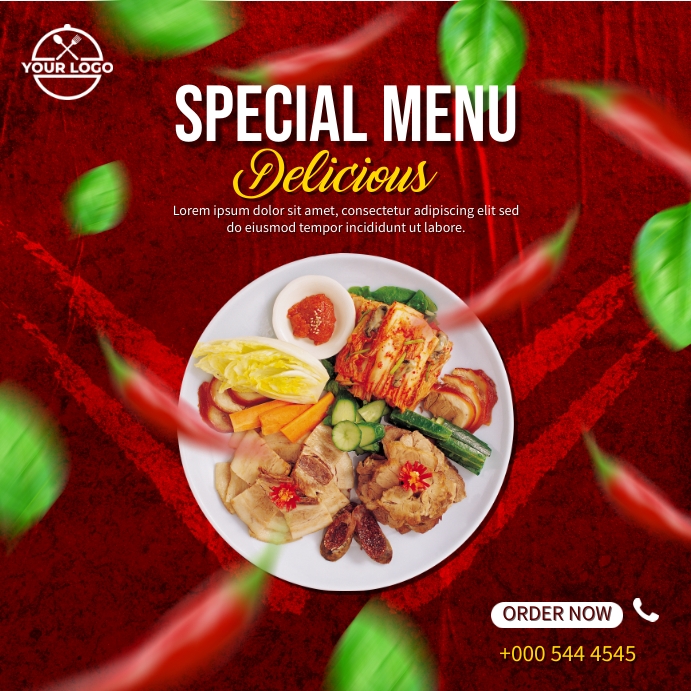 Special Menu Template | PosterMyWall