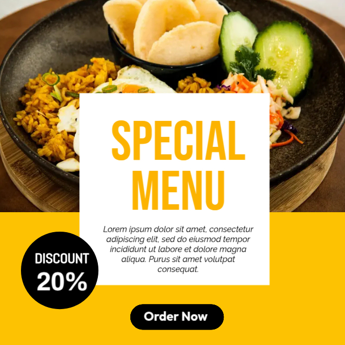 Special Menu Template | PosterMyWall
