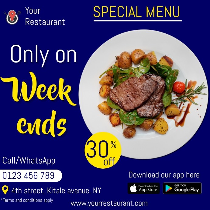 Special menu Template | PosterMyWall