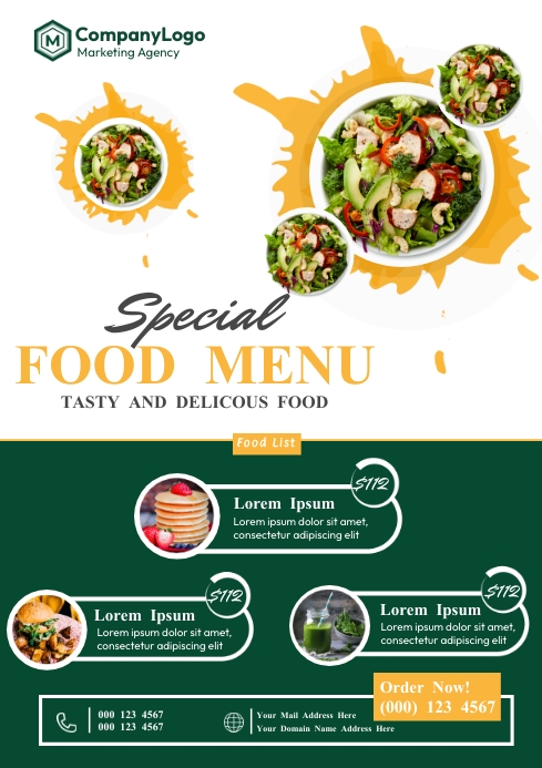 Special Menu Flyer Template | PosterMyWall