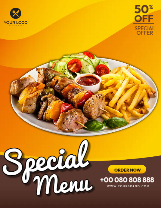 Special Menu Flyer Template | PosterMyWall