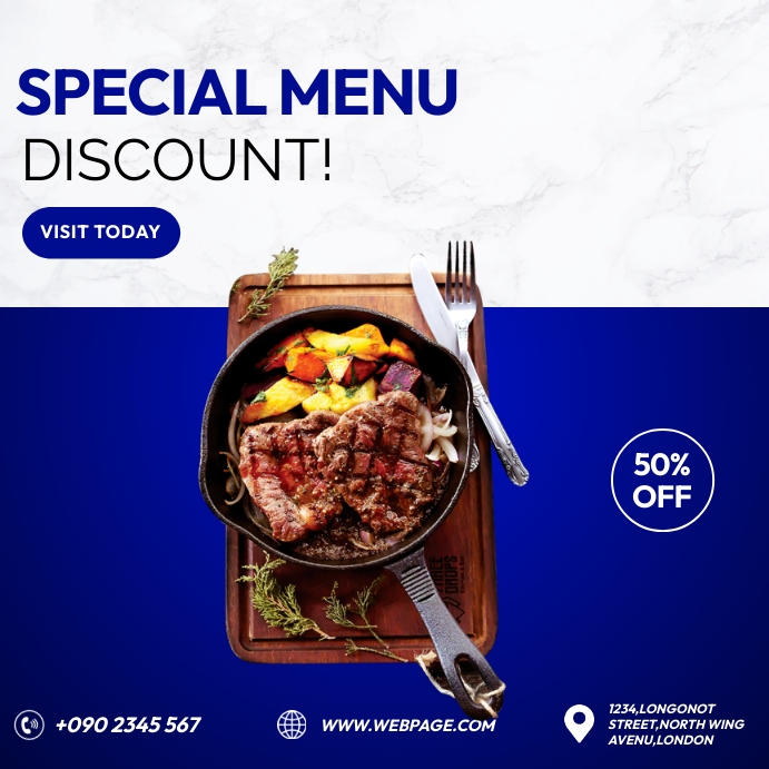Copy of SPECIAL MENU FLYER | PosterMyWall