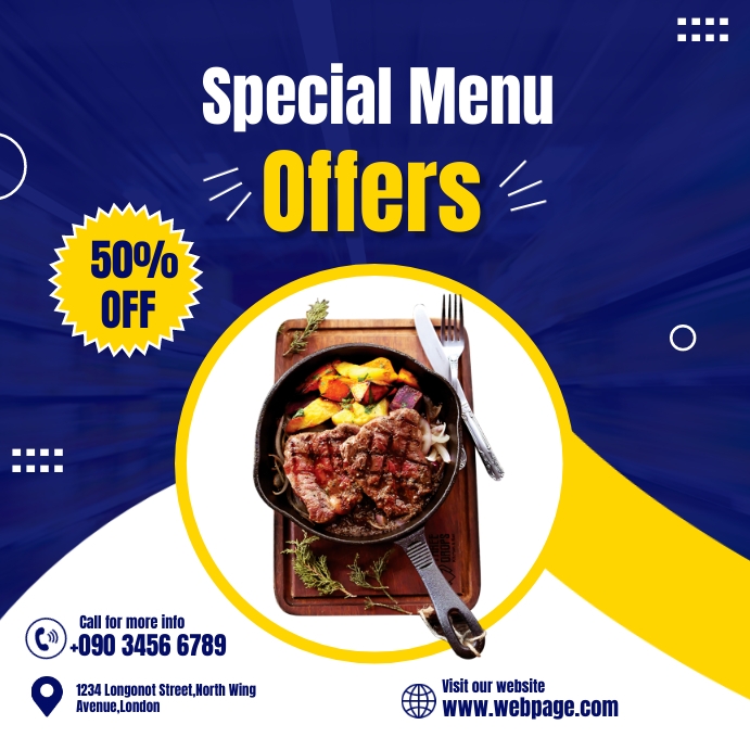 Copy of SPECIAL MENU FLYER | PosterMyWall