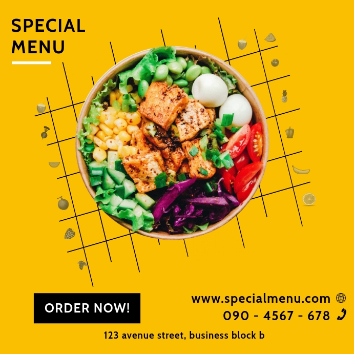 Copy of SPECIAL MENU FLYER | PosterMyWall