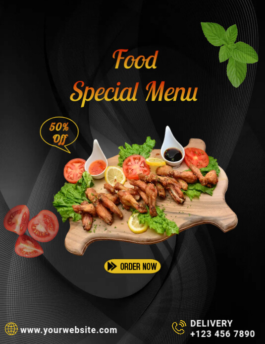 Special Menu Food Flyer Template | PosterMyWall