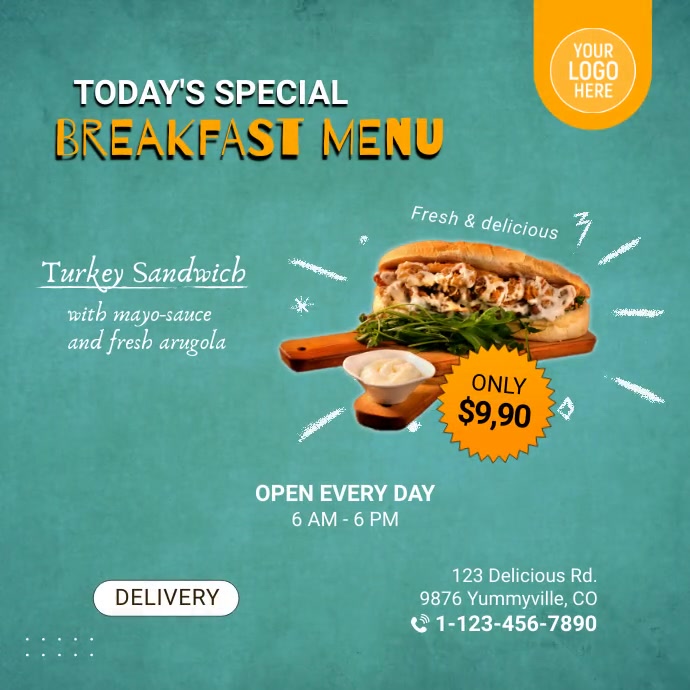 Special Menu Food Offer Video Ad Template | PosterMyWall