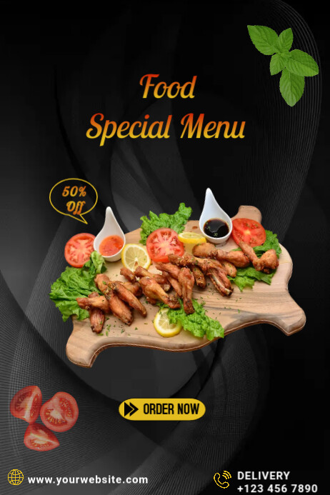 Special Menu Food Poster Template | PosterMyWall