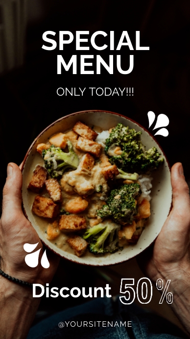 Copy of Special Menu Instagram Story | PosterMyWall