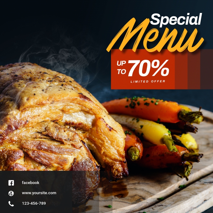 Copy of Special Menu Instagram Template | PosterMyWall