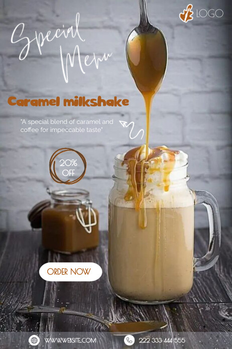 Special Menu Milkshake Template | PosterMyWall