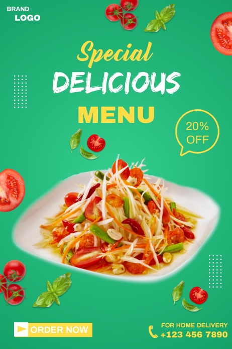 Special Menu Poster Template | PosterMyWall