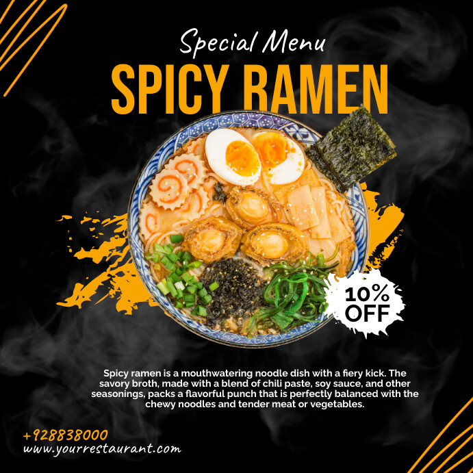 special menu ramen Template | PosterMyWall