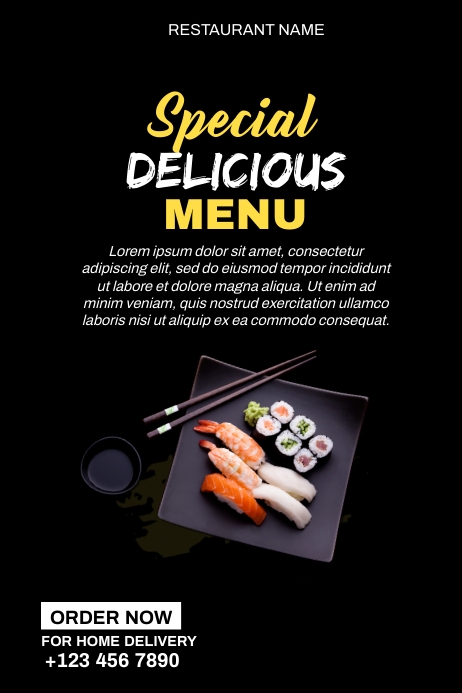 SPECIAL MENU TEMPLATE | PosterMyWall