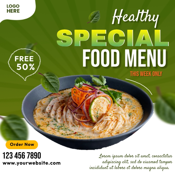 Special Menu Template | PosterMyWall