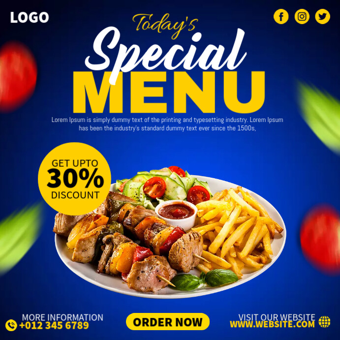 Special Menu Template | PosterMyWall