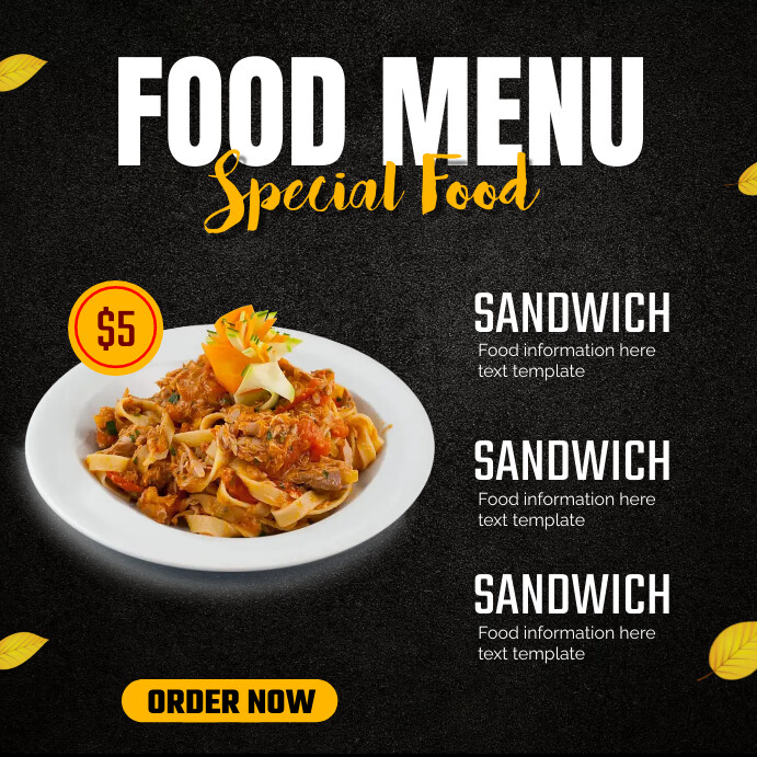 Copy of SPECIAL MENU.A | PosterMyWall
