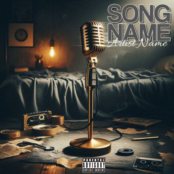 Special microphone mixtape cover Template | PosterMyWall