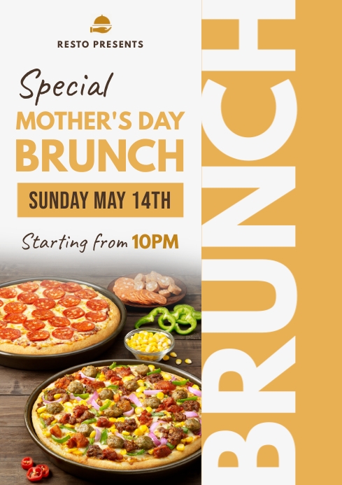 Special mother's day brunch poster Template | PosterMyWall