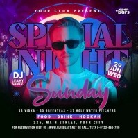 sunday night party Template | PosterMyWall