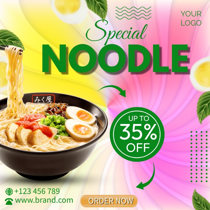 Copy of Special Noodle Ads | PosterMyWall