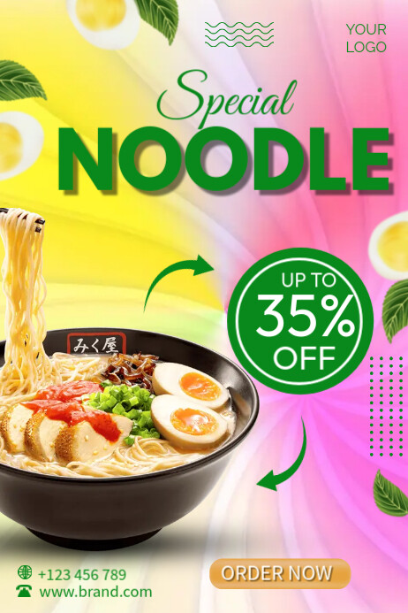 Special Noodle Poster Template | PosterMyWall