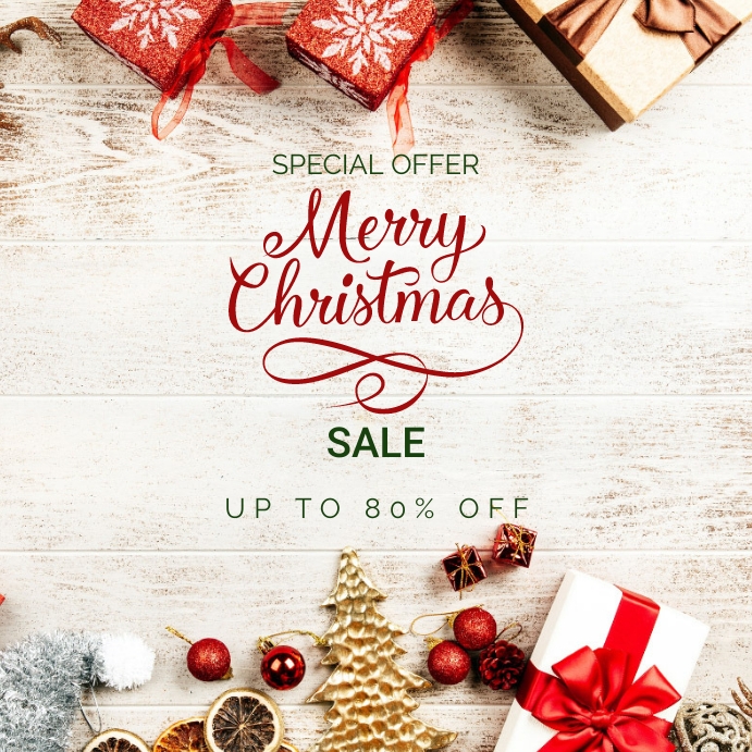 Copy of Special Offer Christmas Sale Template | PosterMyWall
